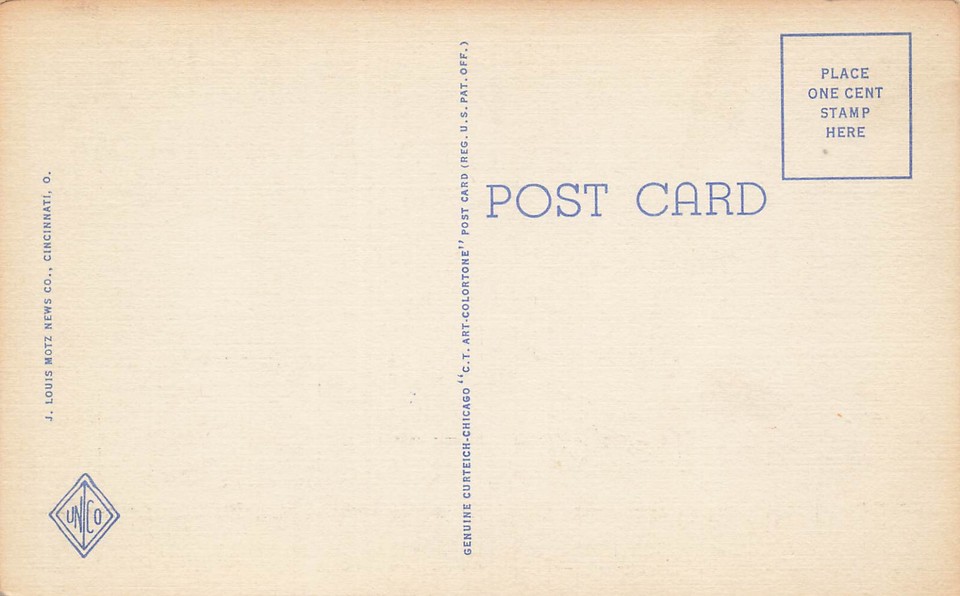UNION TERMINAL RAILROAD TRAIN DEPOT STATION POSTCARD CINCINNATI OH OHIO ...