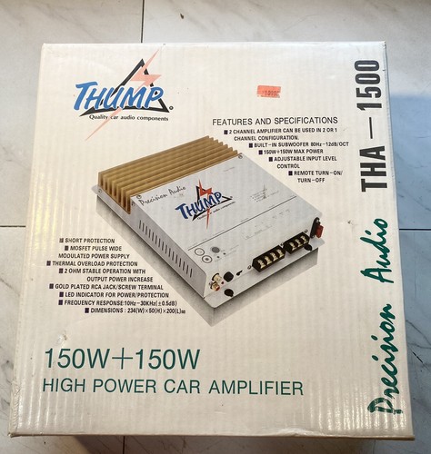 Vintage Precision Audio Thump THA-1500 Car Amp Old School Amplifier W ...
