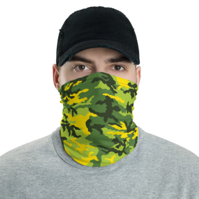 Yellow and green ERDL Camouflage Neck Gaiter | eBay