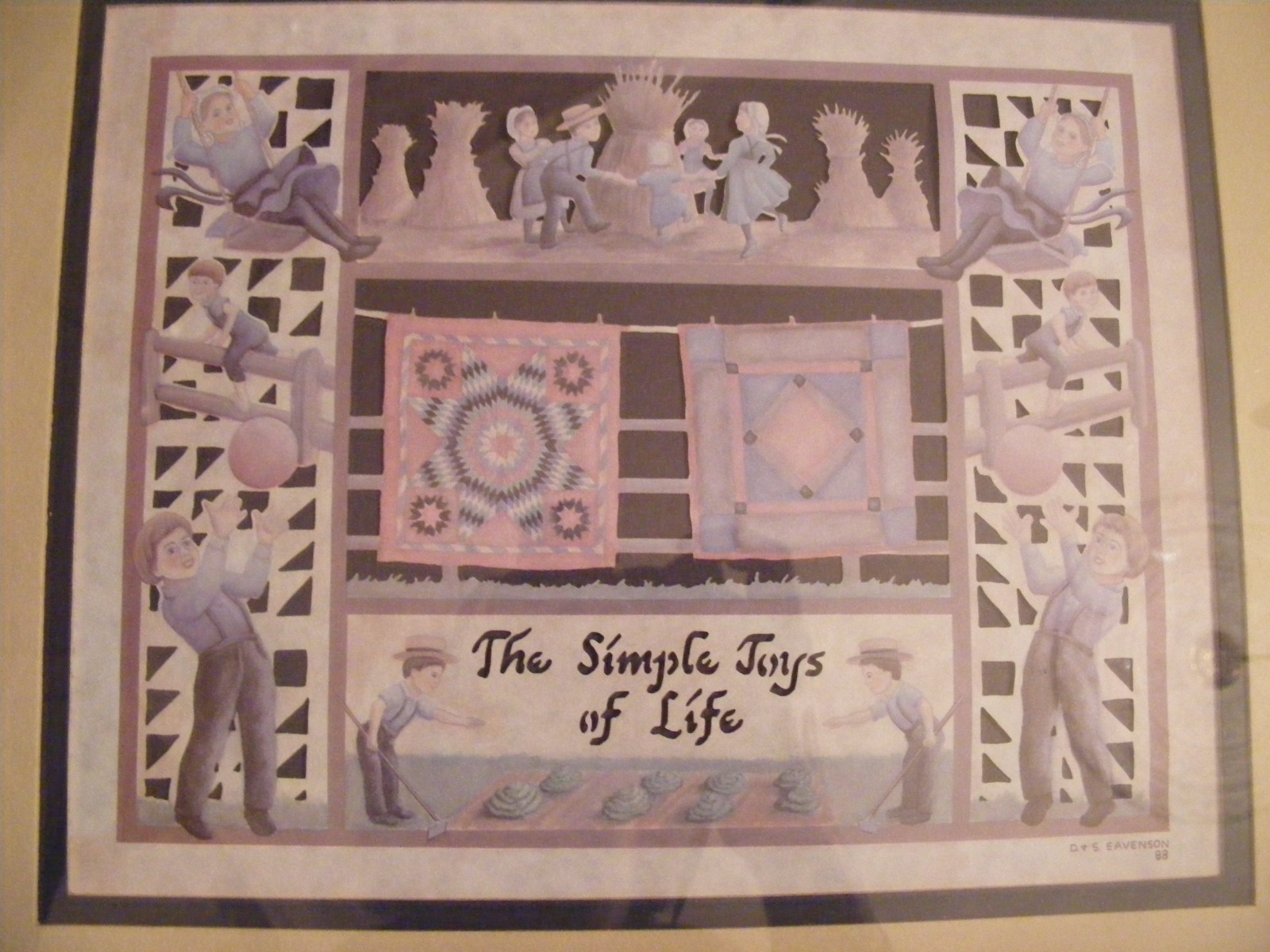 Scherenschnitte (scissors) **THE SIMPLE JOYS of LIFE** AMISH DESIGN ...