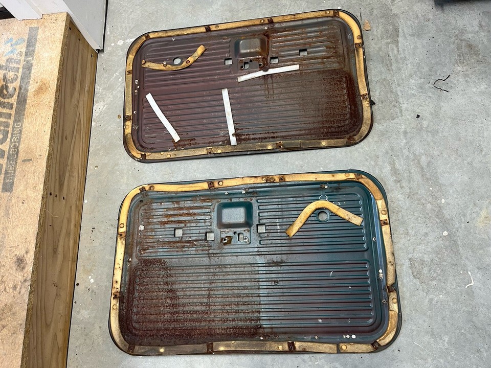 1968-1972 Ford Truck Door Panels Blue Green OEM 68-72 | eBay