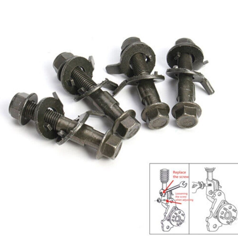 Front Camber Kit 4pcs/Set Camber Kit Cam Bolt 14mm Vehicles Steel Four ...