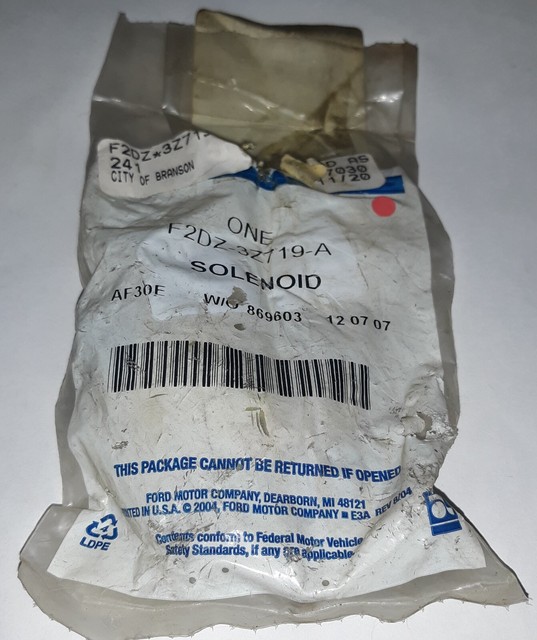 Ford F2DZ3Z719A Genuine OEM Factory Original Interlock Solenoid for ...