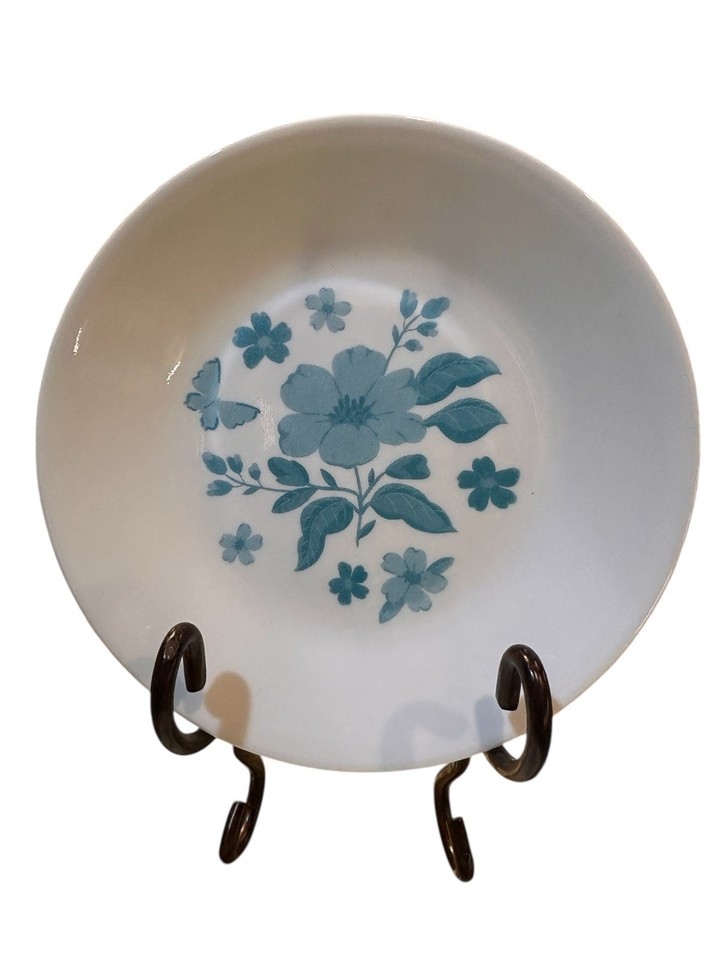 Retired Corell Pioneer Woman Salad Plate Evie Teal Flower Floral 6.75 ...