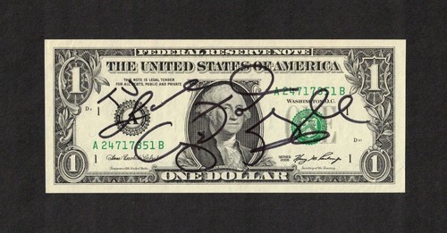 Crystal Gayle American Singer Original Signed Autograph Currency $1 ...
