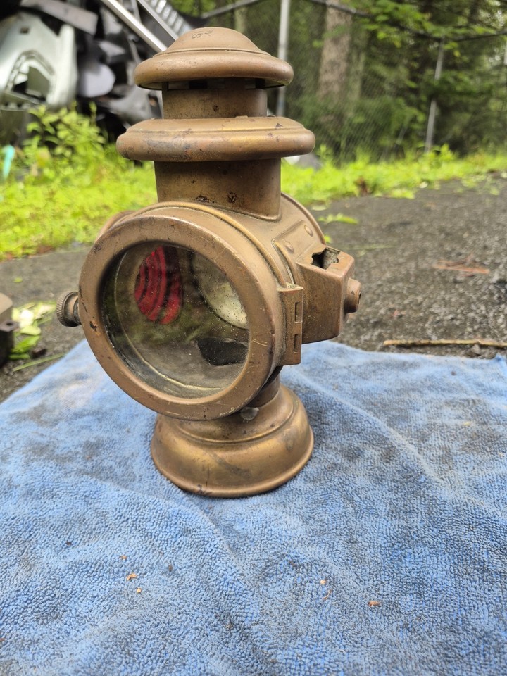 Brass era Gray & Davis Auto Tail Lamp Model T tail light | eBay