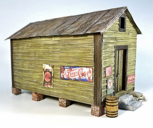 THOMAS YORKE FRAMED WAREHOUSE O On30 Model Railroad Structure Unptd Kit ...