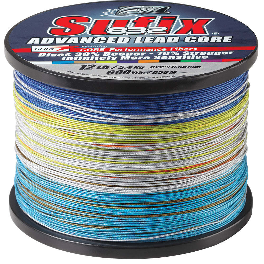 Sufix 832 Advanced Lead Core - 12lb - 10-Color Metered - 600 yds [658 ...