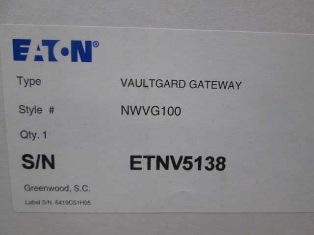 Eaton VaultGard Gateway NWVG100 Network Module for sale online | eBay