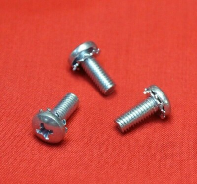 50x SEMS Screws #10-32 x 1/2" Phillips Pan Head External Tooth Lock ...