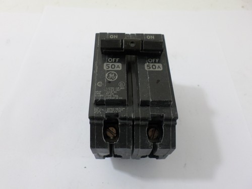 GE THQL2150 Circuit Breaker 50 AMP 2 Pole 120/240 V plug in | eBay