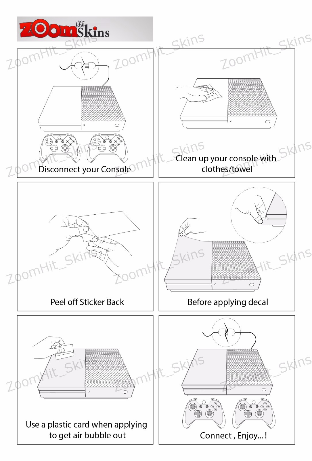 Xbox One S Console Skin Decal Sticker Green & Chrome + 2 Controller ...