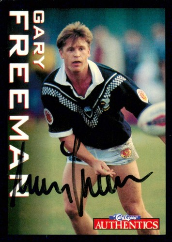 Signed 1995 PENRITH PANTHERS NRL Card GARY FREEMAN | eBay