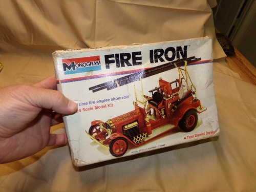Vintage Monogram Fire Iron Engine Model Kit 1/24 Scale Tom Daniel | eBay
