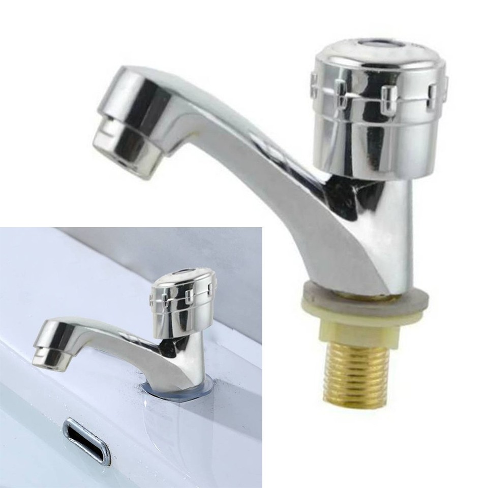 Rust Resistant Cold Basin Faucet for Bathroom and Kitchen Single Hole ...