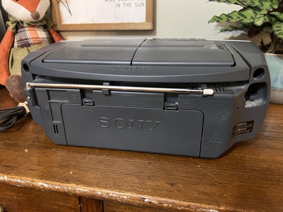 Sony Mega Bass CFD-S39 AM/FM Stereo CD Cassette Tape Rec/Player Boombox ...