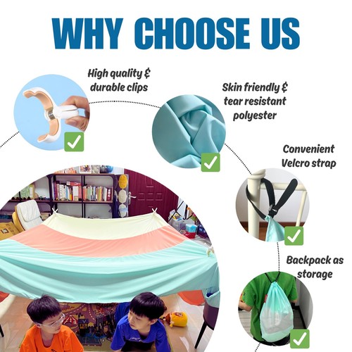 Magic Fort Building Kit for Kids - Large Lightweight Fort Building ...