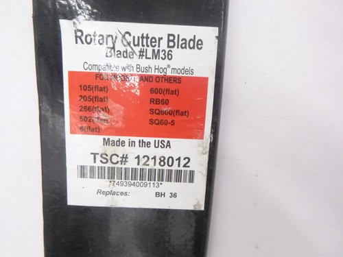 Rotary Cutter Blade 24-5/8" For Bush Hog Models LM36 TSC 1218012 | eBay