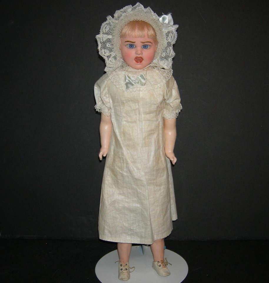 FRITZ BARTENSTEIN - TWO FACE WAX DOLL - 1879-98 - ORIG BOX & CLOTHES ...