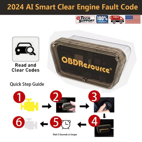 OBD OBD2 Scanner Code Reader OBD II Check Engine Automatically AI Erase ...