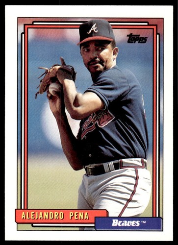 1992 Topps Baseball Card Alejandro Pena Atlanta Braves #337 | eBay