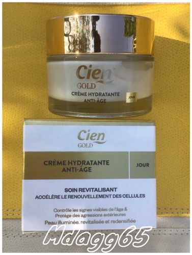 CIEN GOLD CRÈME De JOUR SOIN VISAGE ANTI - ÂGE HYDRATANTE 50 ML X 2 ...