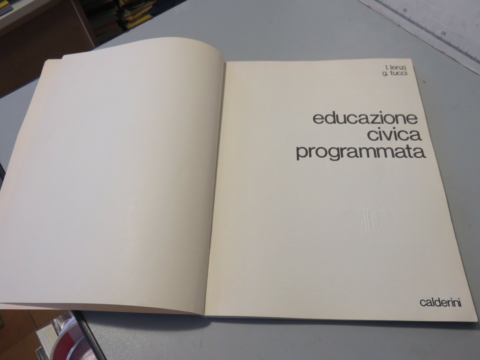 Education Civica Programmé - Lal Tucci - L C 1975 | eBay