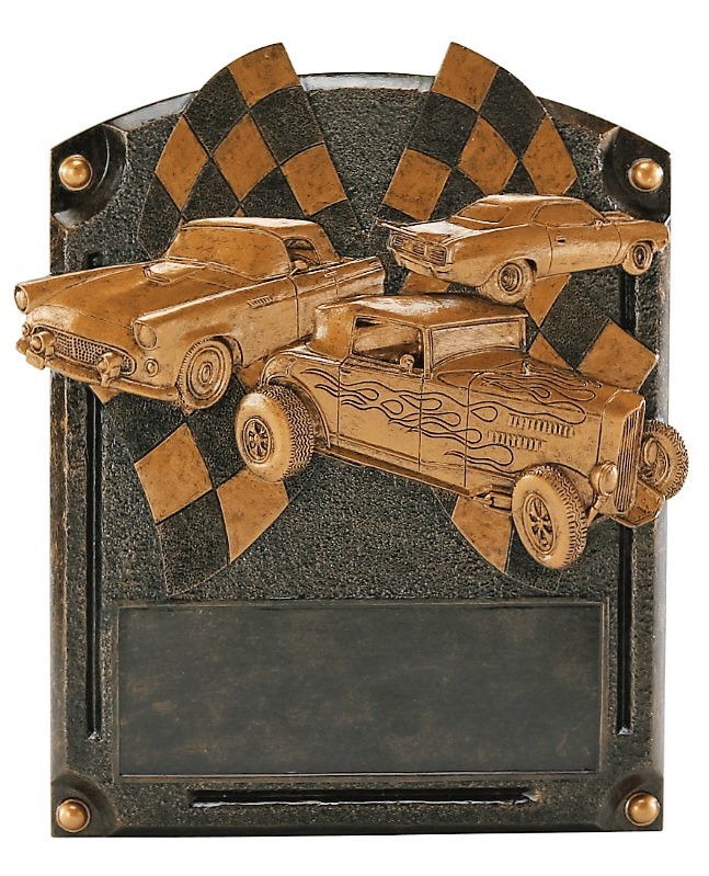 CAR SHOW HOT ROD PLAQUE TROPHY RACING CAR SHOW AWARD FREE LETTERING P ...
