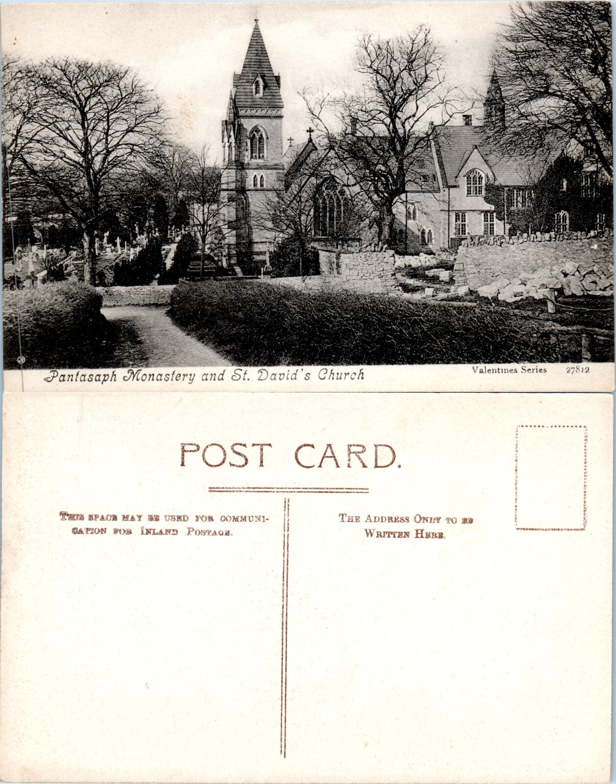 Pantasaph Monastery & St. David's Church, Wales, Flintshire Vintage PC ...