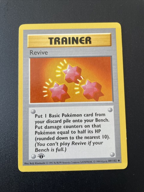 Pokémon TCG Revive Base Set 89/102 Regular 1st Edition Uncommon for ...