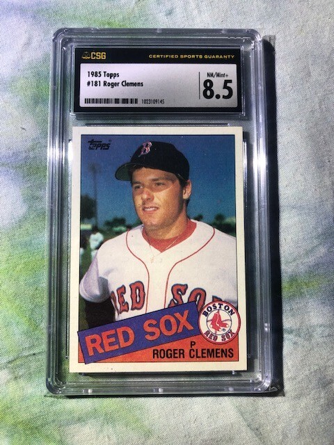 1985 Topps Roger Clemens #181 Rookie RC CGS 8.5 | eBay