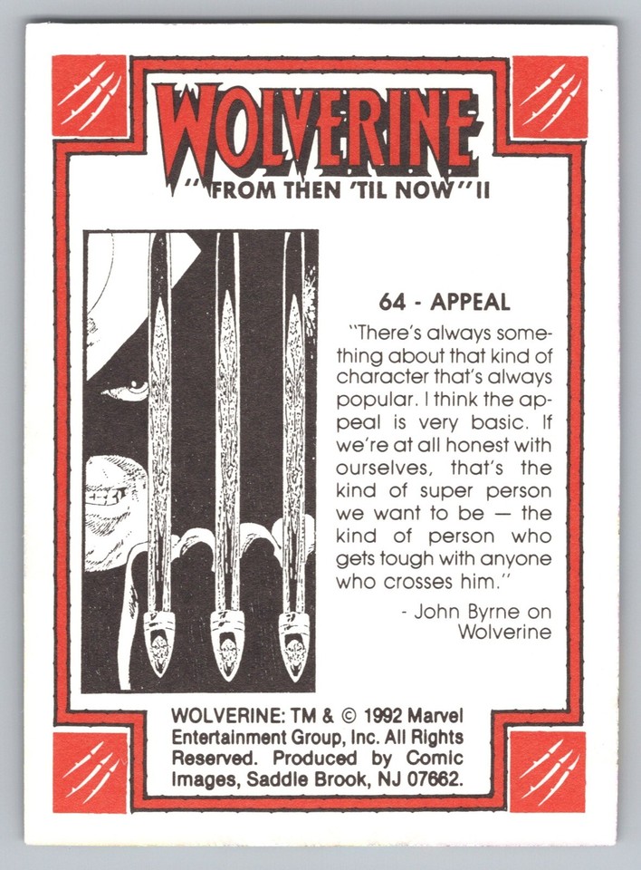 1992 Wolverine From Then Til Now #64 - Appeal | eBay