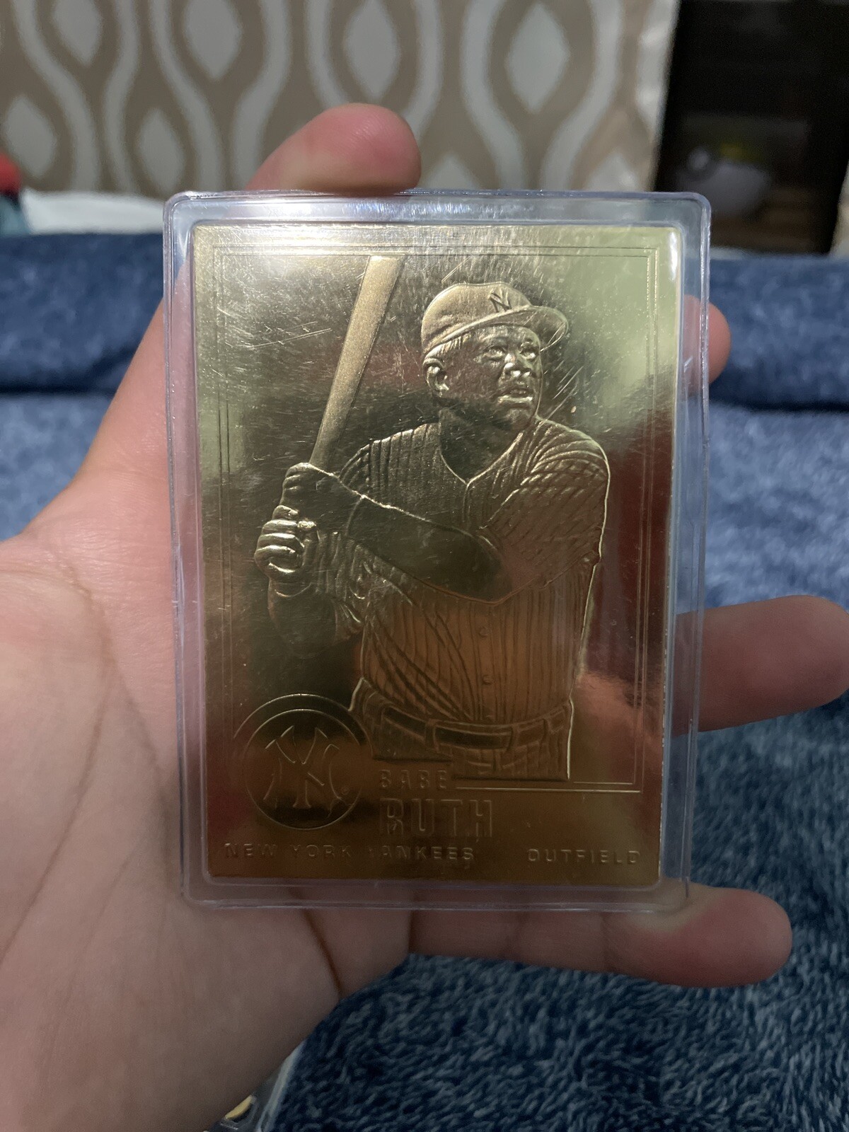 1994 GOLDEN LEGENDS LIMITED EDITION #GL1 BABE RUTH 22 KARAT GOLD ...