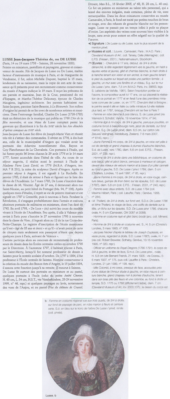 Jean Jacques Thérésa De Lusse-Attrib. "Portrait of a sculptor ...