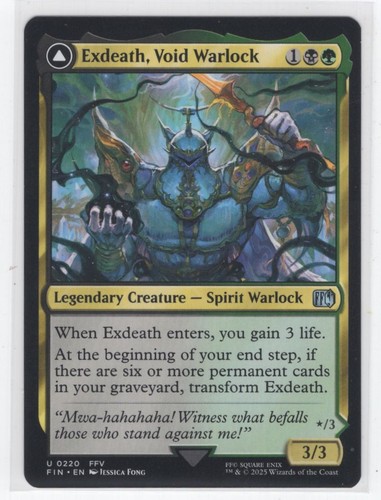 #220 2025 Magic Final Fantasy * Exdeath, Void Warlock Uncommon | eBay