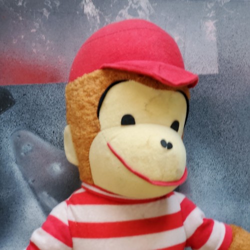 18" VINTAGE ETONE CURIOUS GEORGE MONKEY STUFFED ANIMAL PLUSH CARNIVAL ...