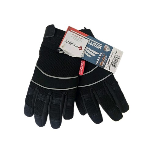 Majestic Winter Hawk gloves synthetic leather NEW armor skin S-XL black ...