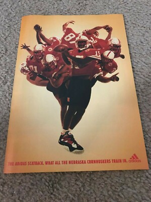Vintage ADIDAS SCATBACK Print Ad 1995 NEBRASKA CORNHUSKERS TOMMIE ...