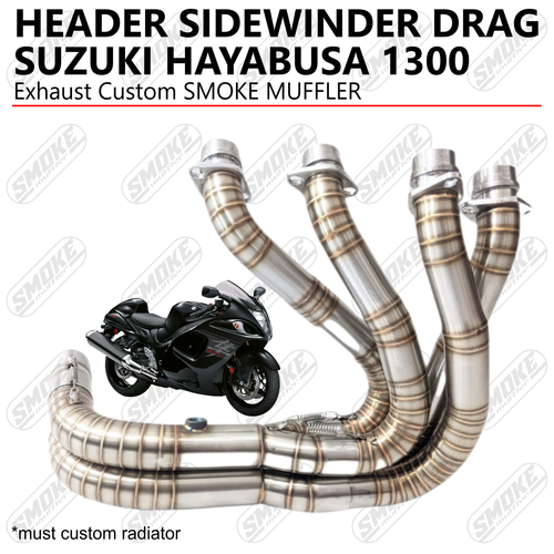 Suzuki Hayabusa GSXR 1300 1999-2019 SIDEWINDER DRAG RACE Header Exhaust ...