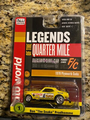 NIP AW Legends Quarter Mile “THE SNAKE” DonPrudhomme 70 YELLOW CudaHO ...