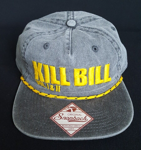 Kill Bill Vol I & II Cap~ Vintage Style Snapback~ Bioworld Merch~ Brand ...