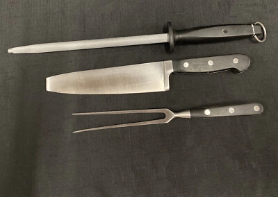 Simply Calphalon Forged No Stain Chef's Knife 8" Meat Fork Carving ...