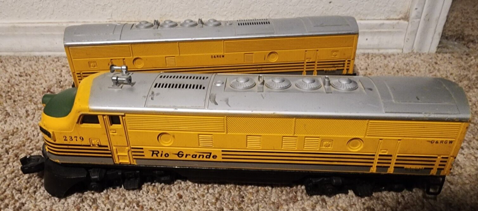 LIONEL TRAINS POST-WAR 2379 RIO GRANDE F-3 A/B DIESEL SET- GOOD | eBay