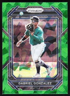 2023 Panini Prizm Green Ice Gabriel Gonzalez Seattle Mariners #23 | eBay