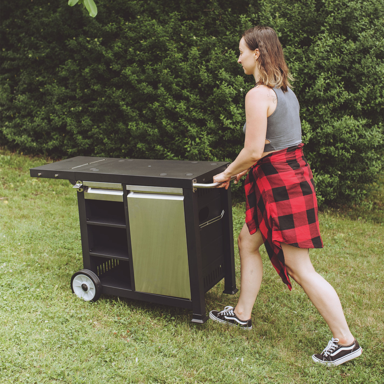 Razor Universal Rolling Prep Cart for Portable Outdoor Griddle and ...