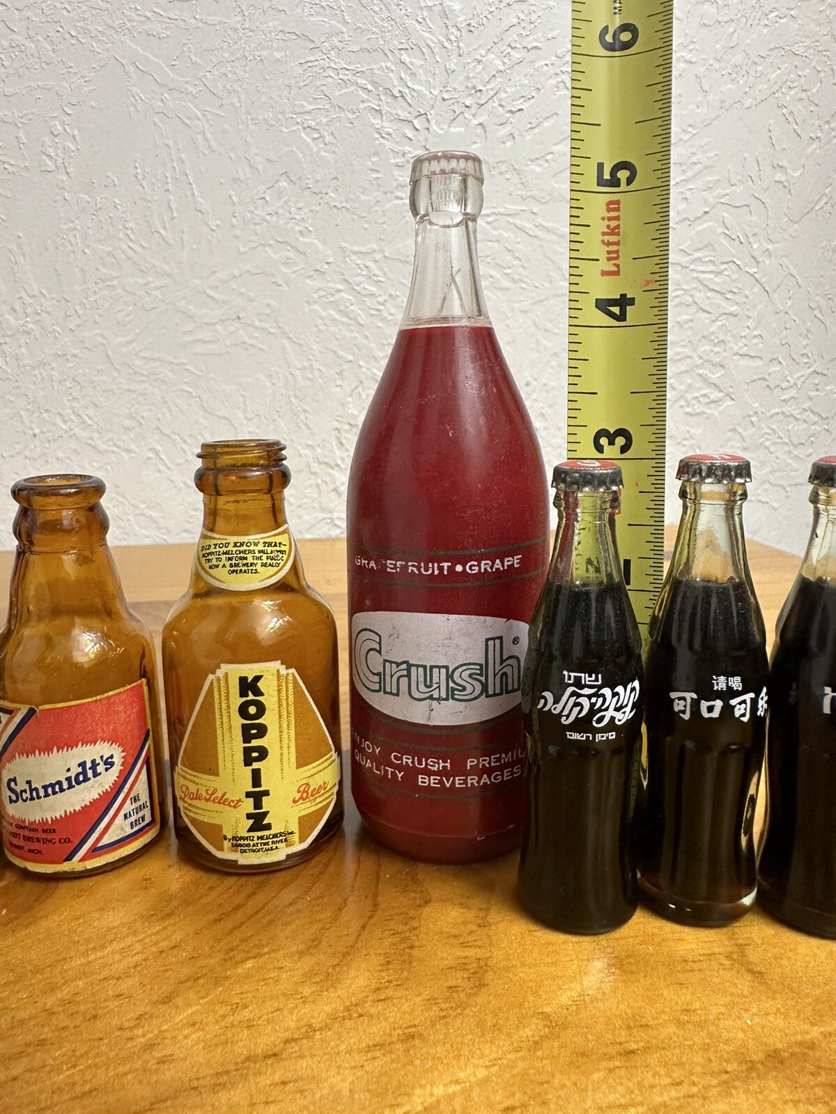 Lot Of 14 Miniature Foreign Coca Cola/Beer/Acme/Crush/Wine Glass ...