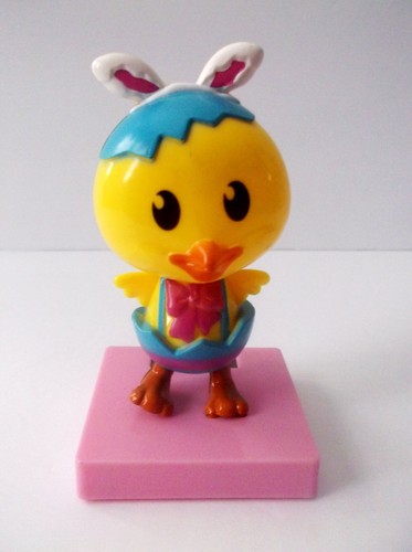 🐰Solar Powered Dancing Chick Rabbit Ears Bobble Head w/Shell Cap | eBay