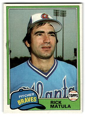 1981 Topps #611 Rick Matula Atlanta Braves | eBay