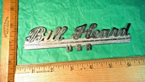 Bill Heard USA Vintage Car Dealership Emblem Metal 6.25" X 1.5 ...