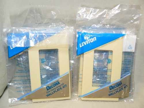 Lot of Seven Leviton Decora Plus One Gang Snap On Wall Plate Kit - Off ...
